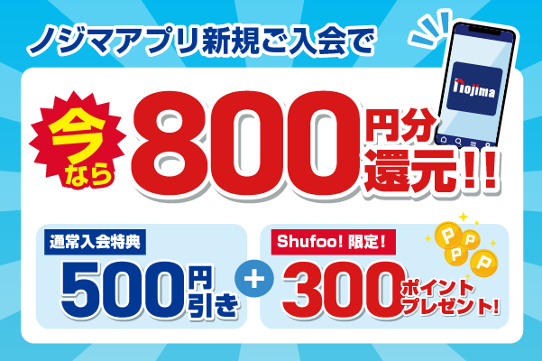 ノジマ/レイクタウン店の最新チラシ・店舗情報｜無料で見られるShufoo!（シュフー）